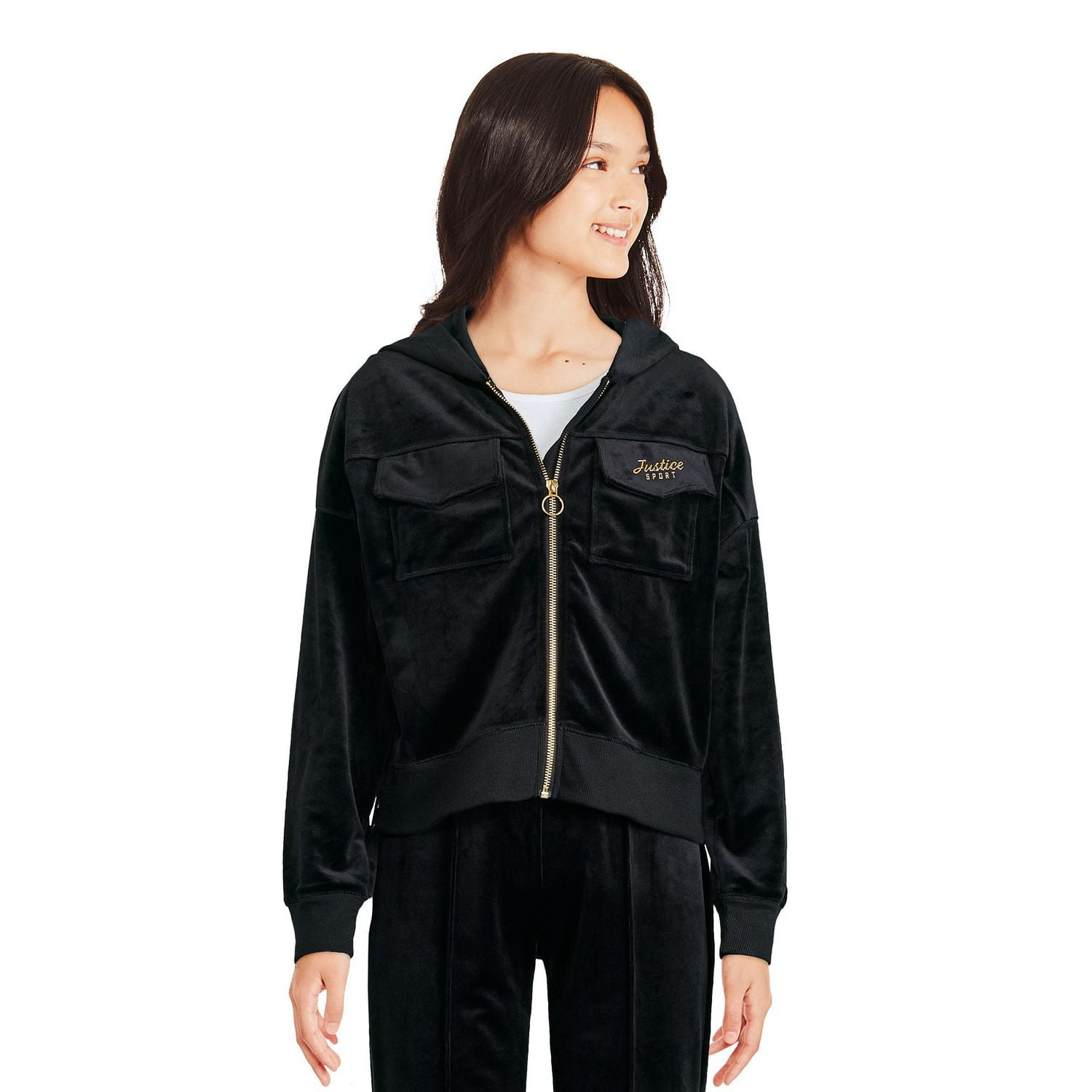 Click here for Justice Girls Full Zip Hoodie M prices