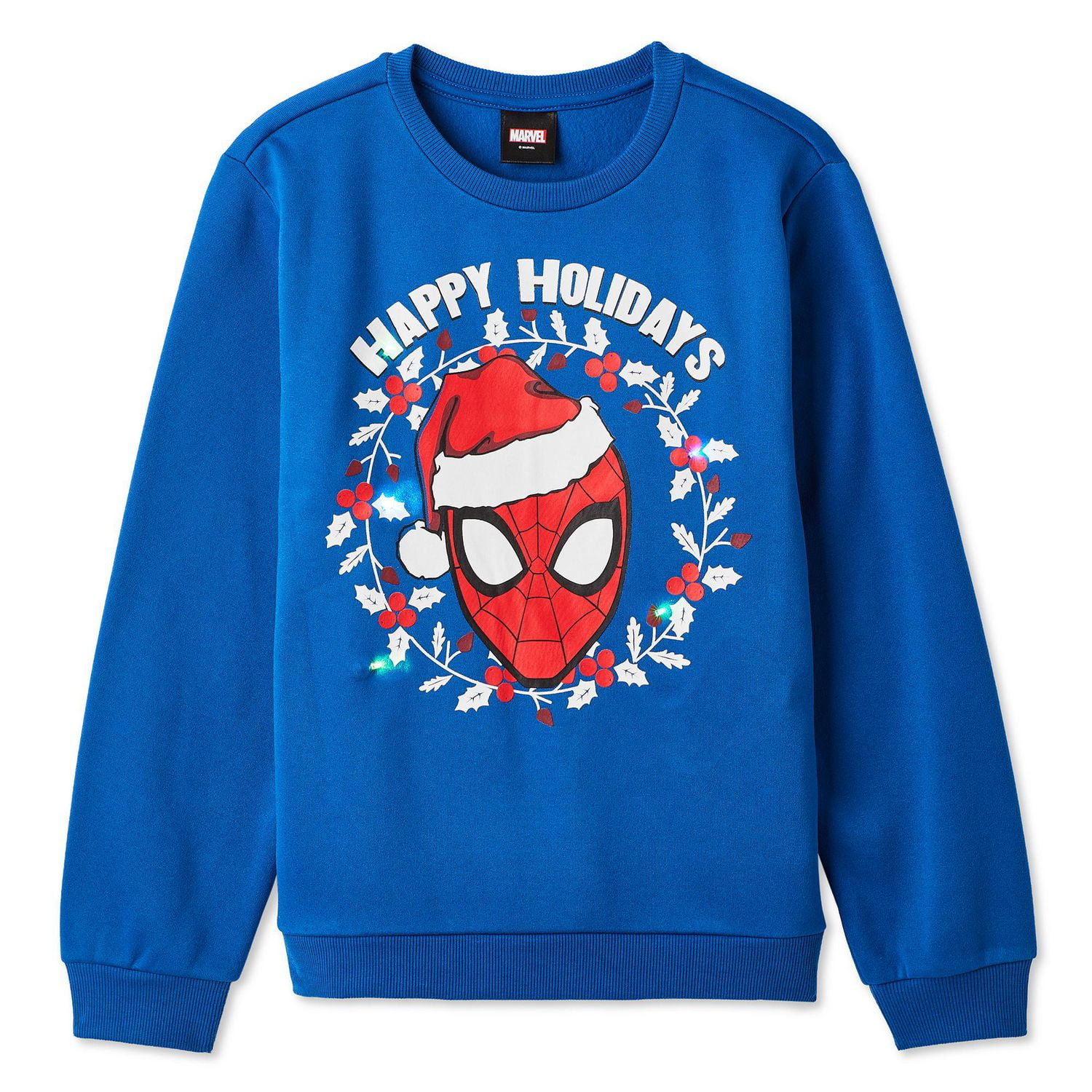 Click here for Marvel Boys Spider-Man Light Up Holiday Sweatshirt... prices