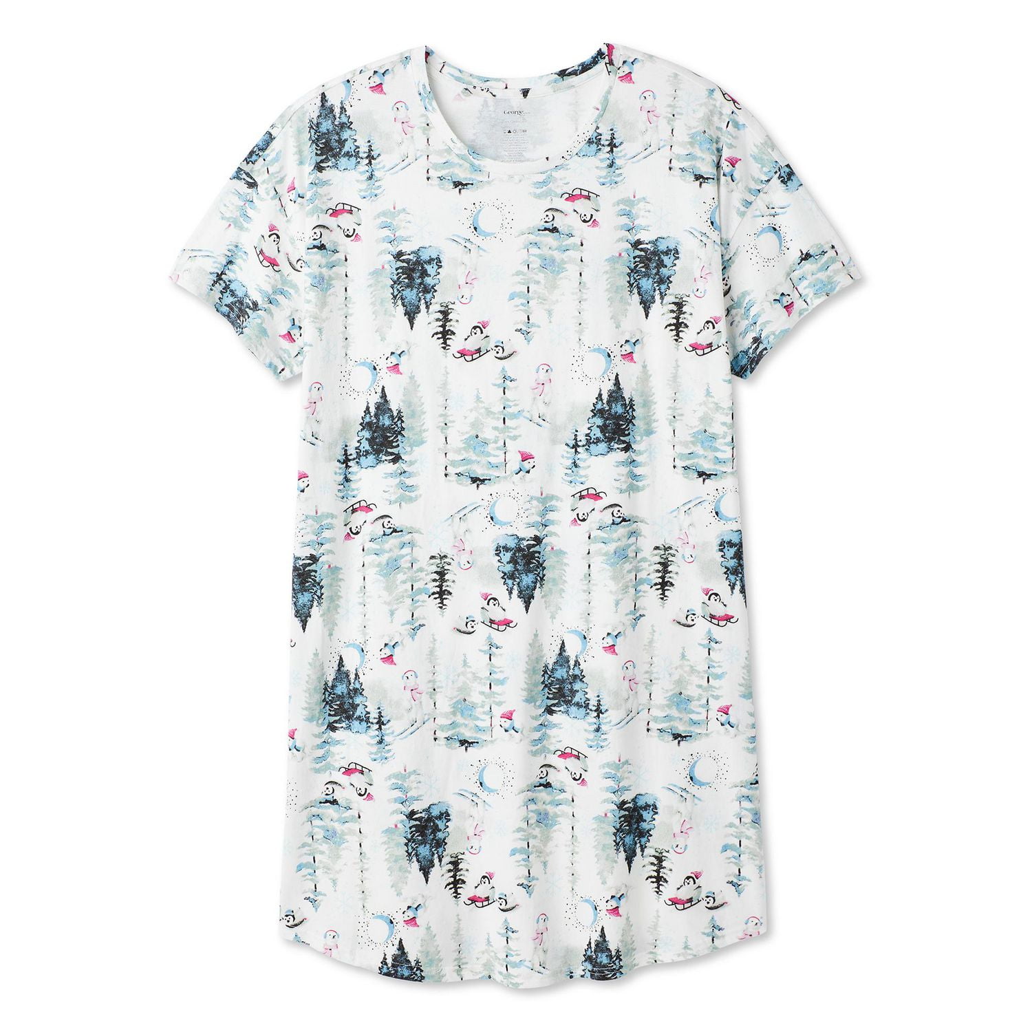Click here for George Womens Plus Crew-Neck Nightshirt 1x prices