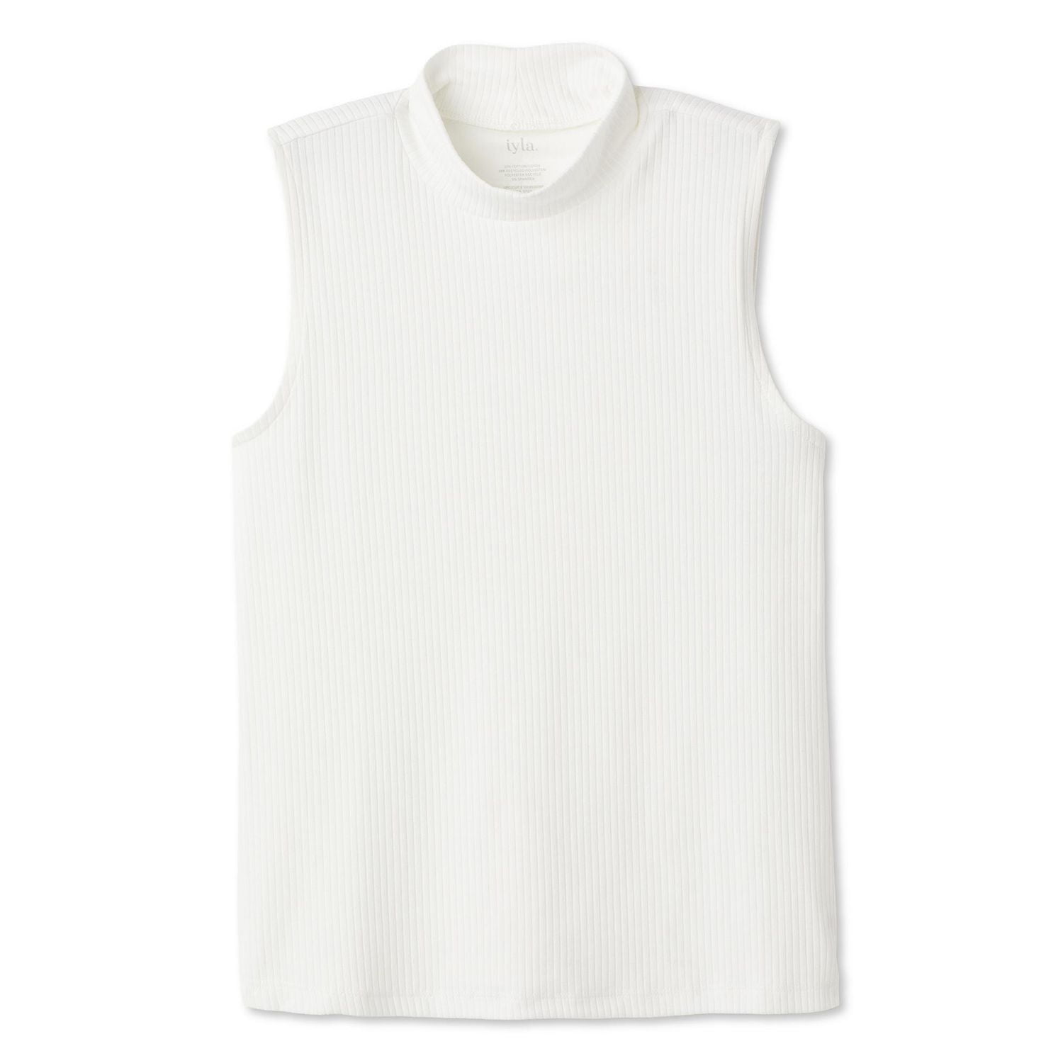Click here for Iyla Womens Mock Neck Rib Top Xl prices