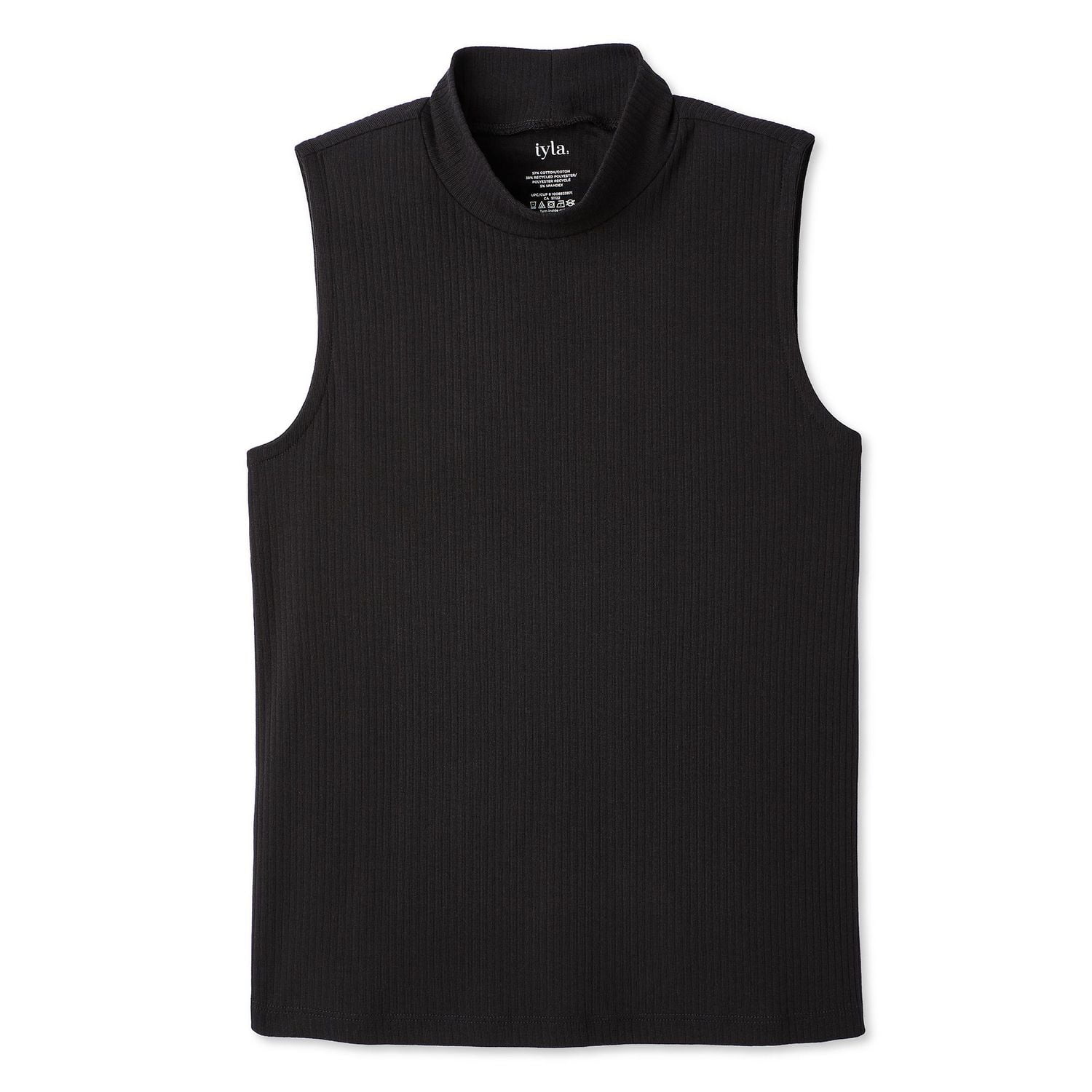 Click here for Iyla Womens Mock Neck Rib Top L prices