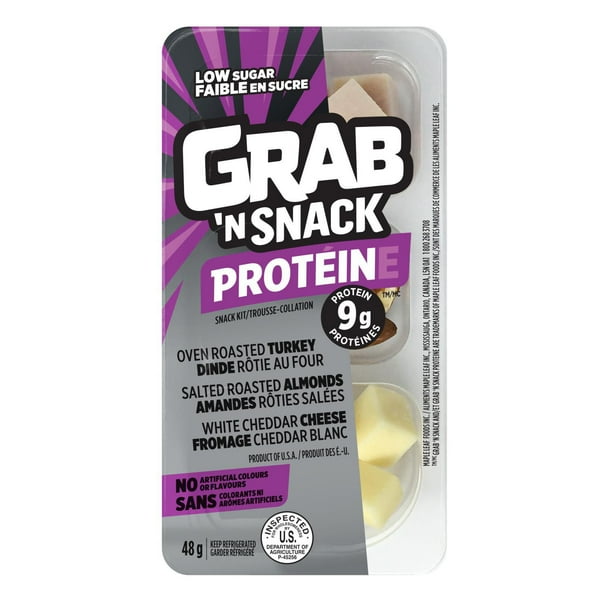 Grab 'N Snack Turkey Almond and Cheddar Cheese Snack Kit - Walmart.ca