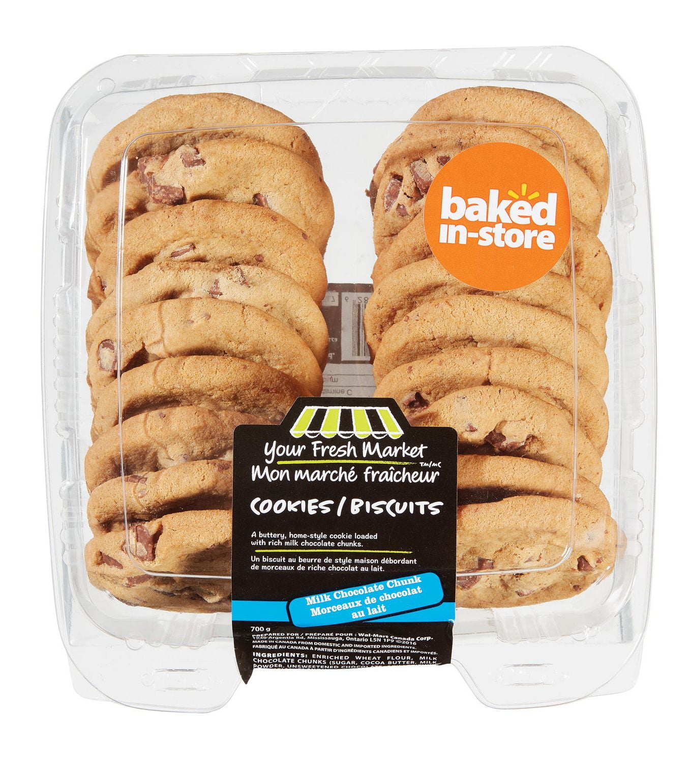 Your Fresh Market Milk Chocolate Chunk Cookies | Walmart Canada