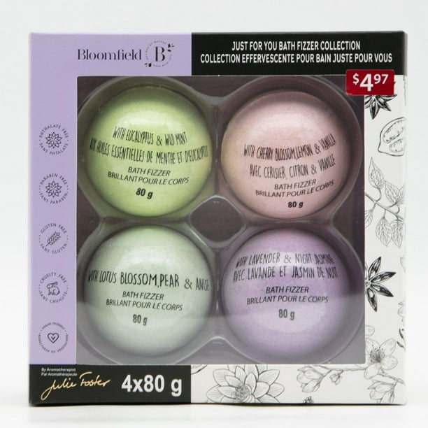 Just for You Bath Fizzer Collection, Quantity - 80 g x 4 Count - Walmart.ca