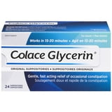 Colace Glycerin Suppositories - Adult | Gentle Fast Acting Relief of ...