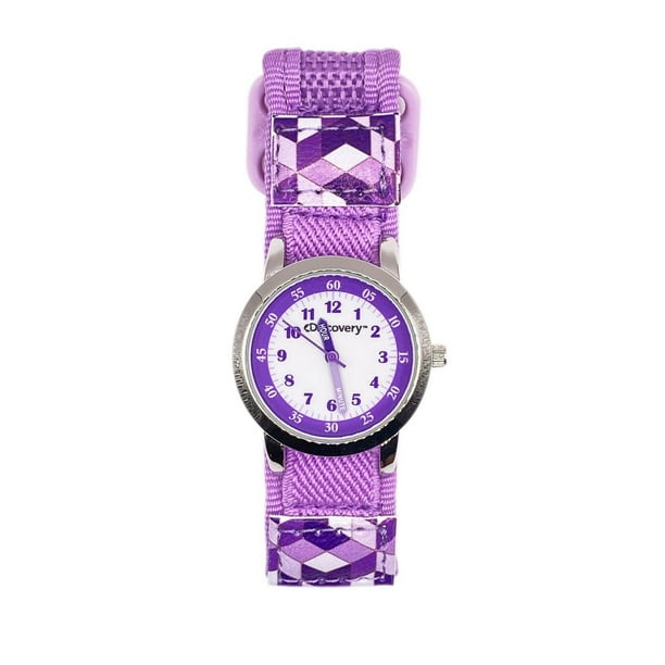 Discovery kids Purple Nylon Fastwrap Analog Watch - Walmart.ca