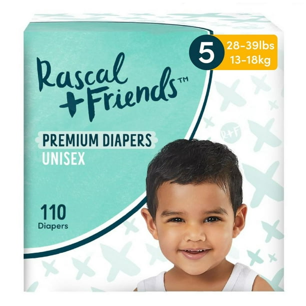 Les couches de qualité Jumbo de Rascal + Friends Unisexe, tailles 1-7 ...