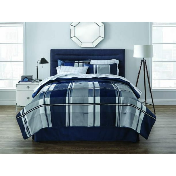Springmaid Spencer Plaid Bed-in-a-Bag, 8 Pce in Queen and King - Walmart.ca