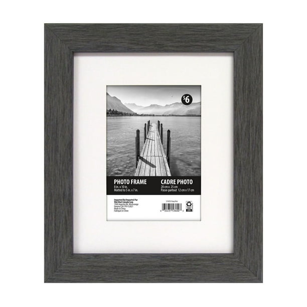 Tinta Matted Dark Grey Photo Frame, Textured dark gray - Walmart.ca