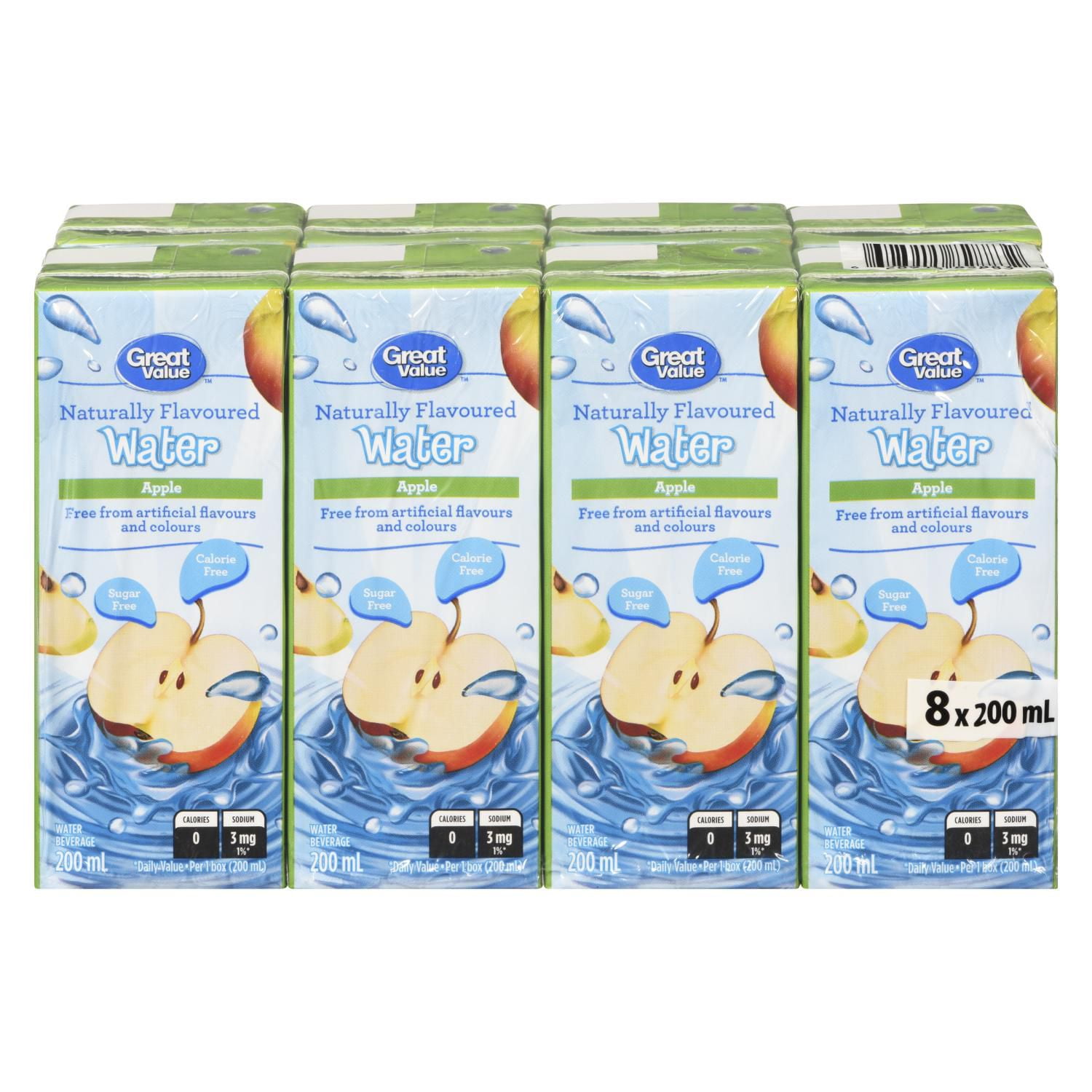Great Value Naturally Flavoured Apple Water | Walmart Canada