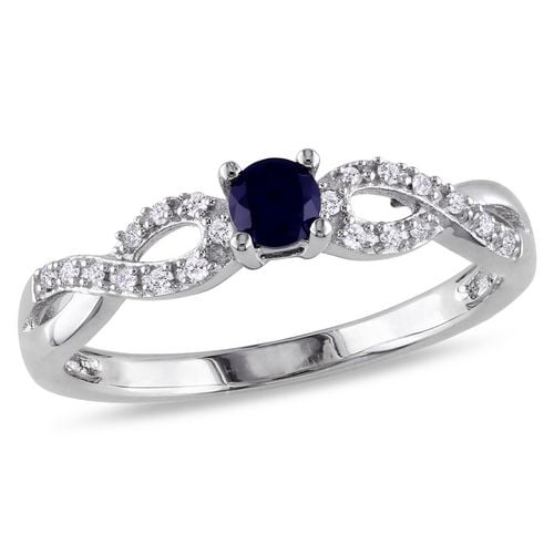 Click here for Tangelo 0.20 Carat T. G.W. Created Blue Sapphire A... prices