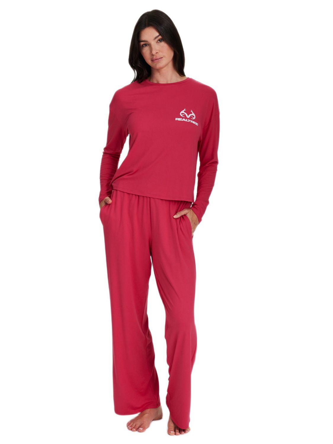 Click here for Realtree Womens Long Sleeve Comfy Wide Leg Pajama... prices