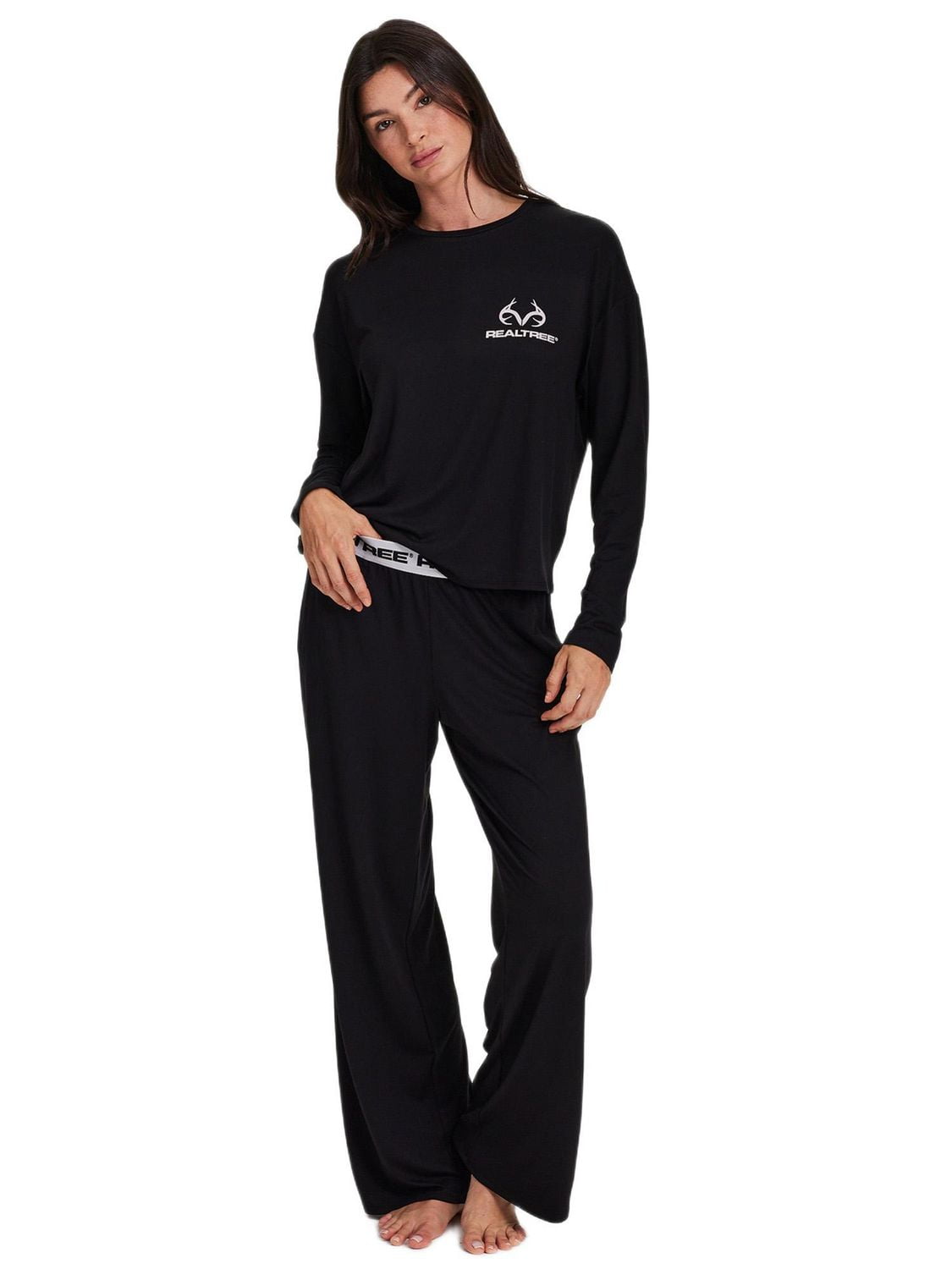 Click here for Realtree Womens Long Sleeve Comfy Wide Leg Pajama... prices