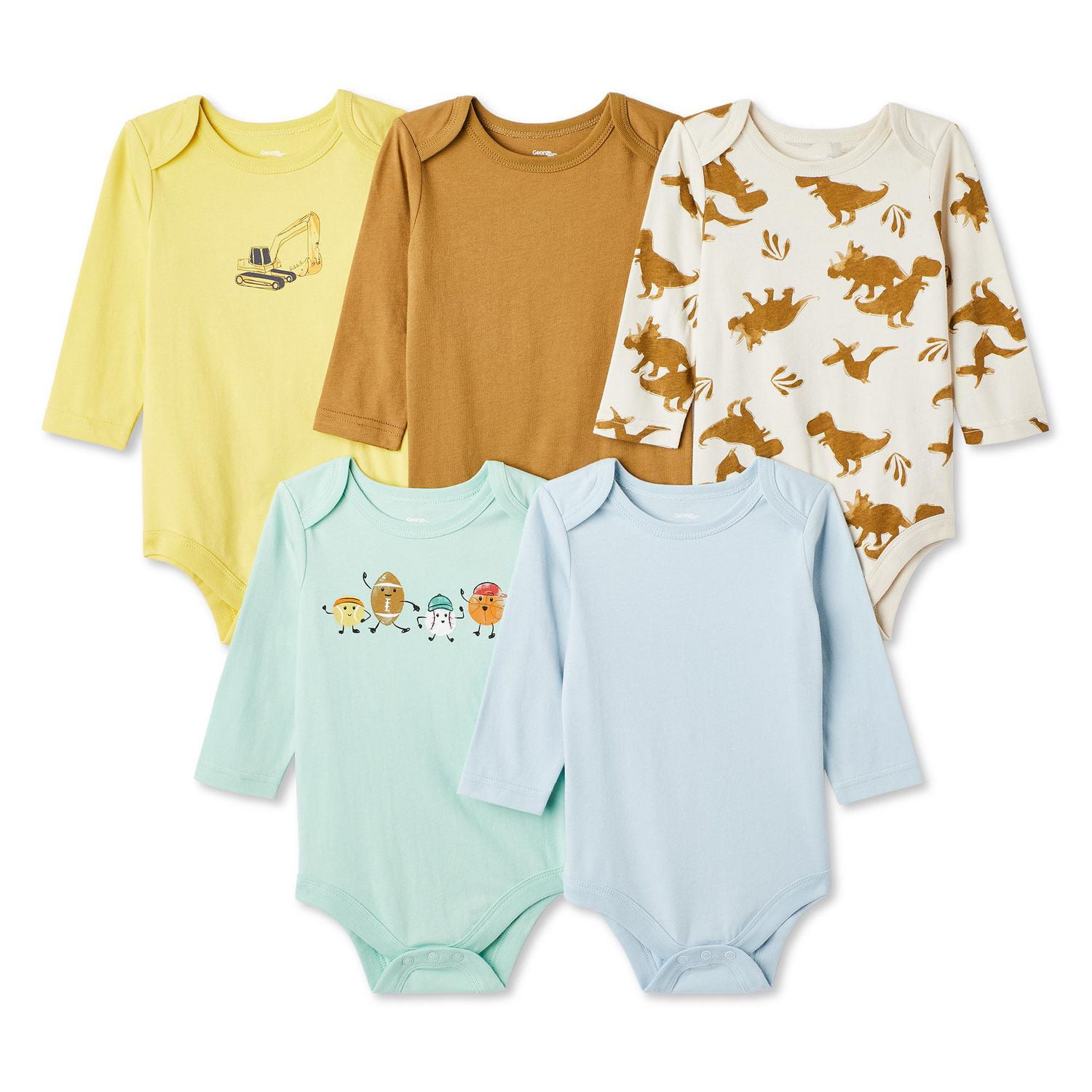Click here for George Baby Boys Bodysuit 5-Pack 0-3 Months prices