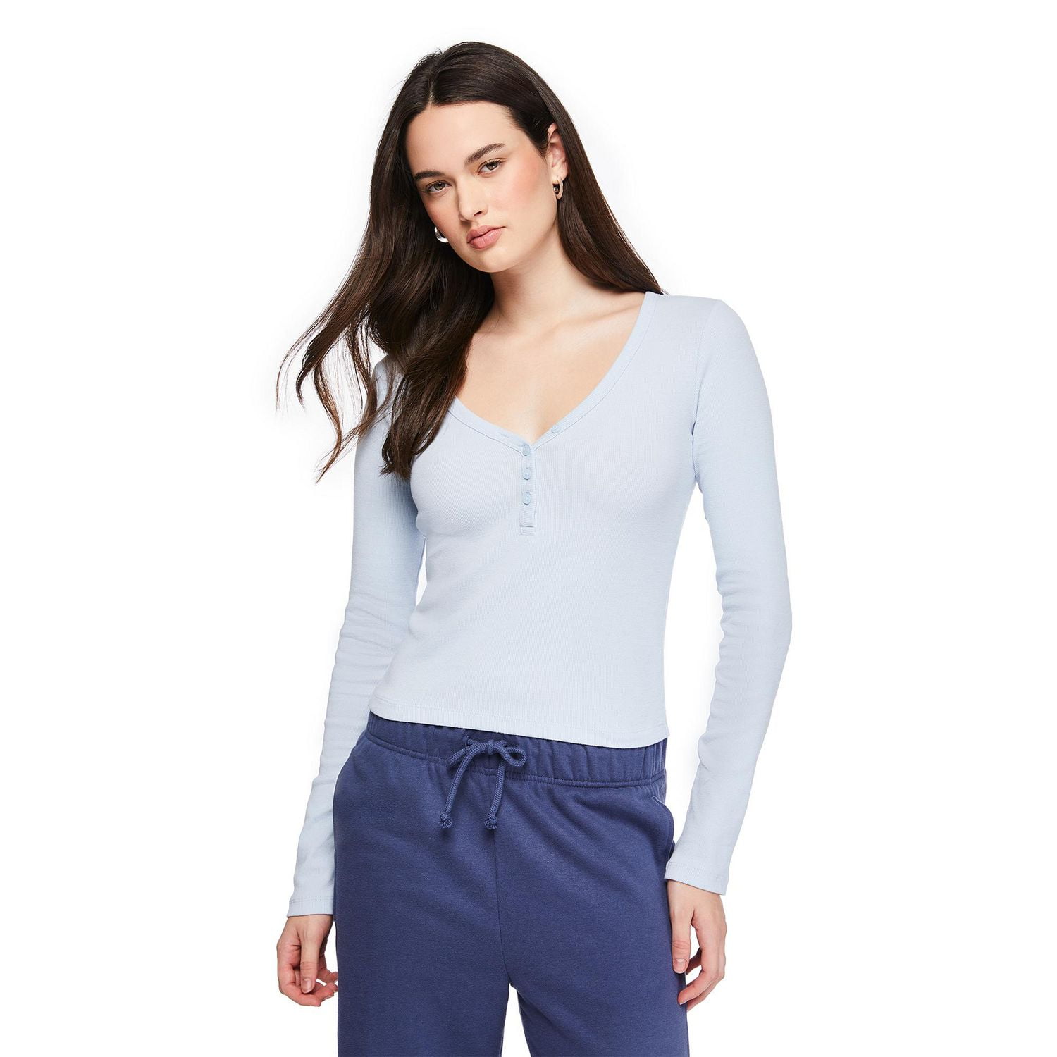 Click here for George No Boundaries Womens Long-Sleeve Sleep Henl... prices