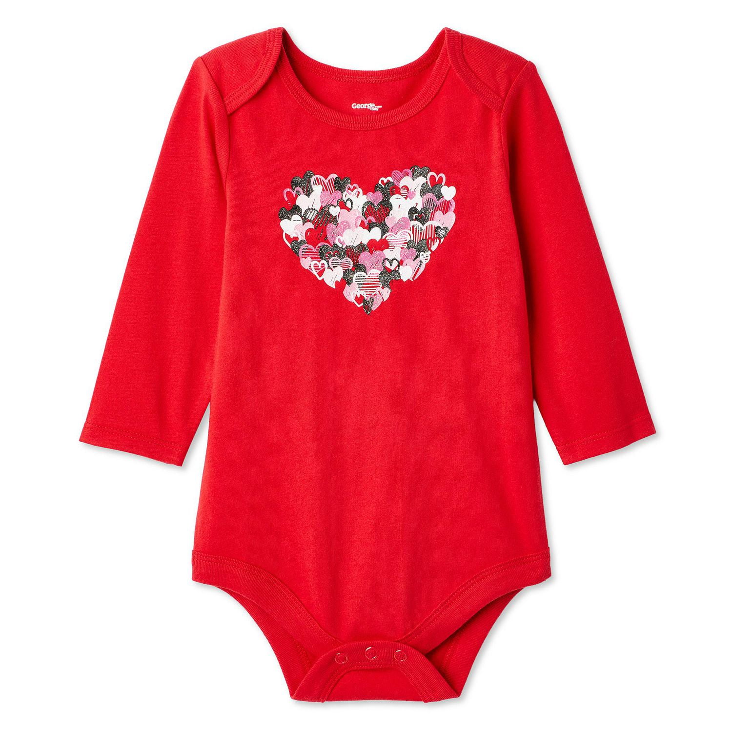 George Baby Girls' Valentine's Day Bodysuit - Walmart.ca