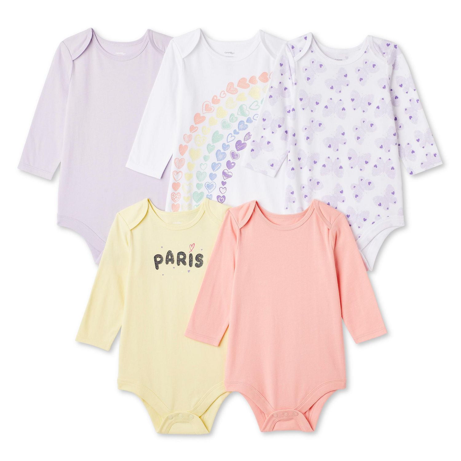 Click here for George Baby Girls Bodysuit 5-Pack 18-24 Months prices