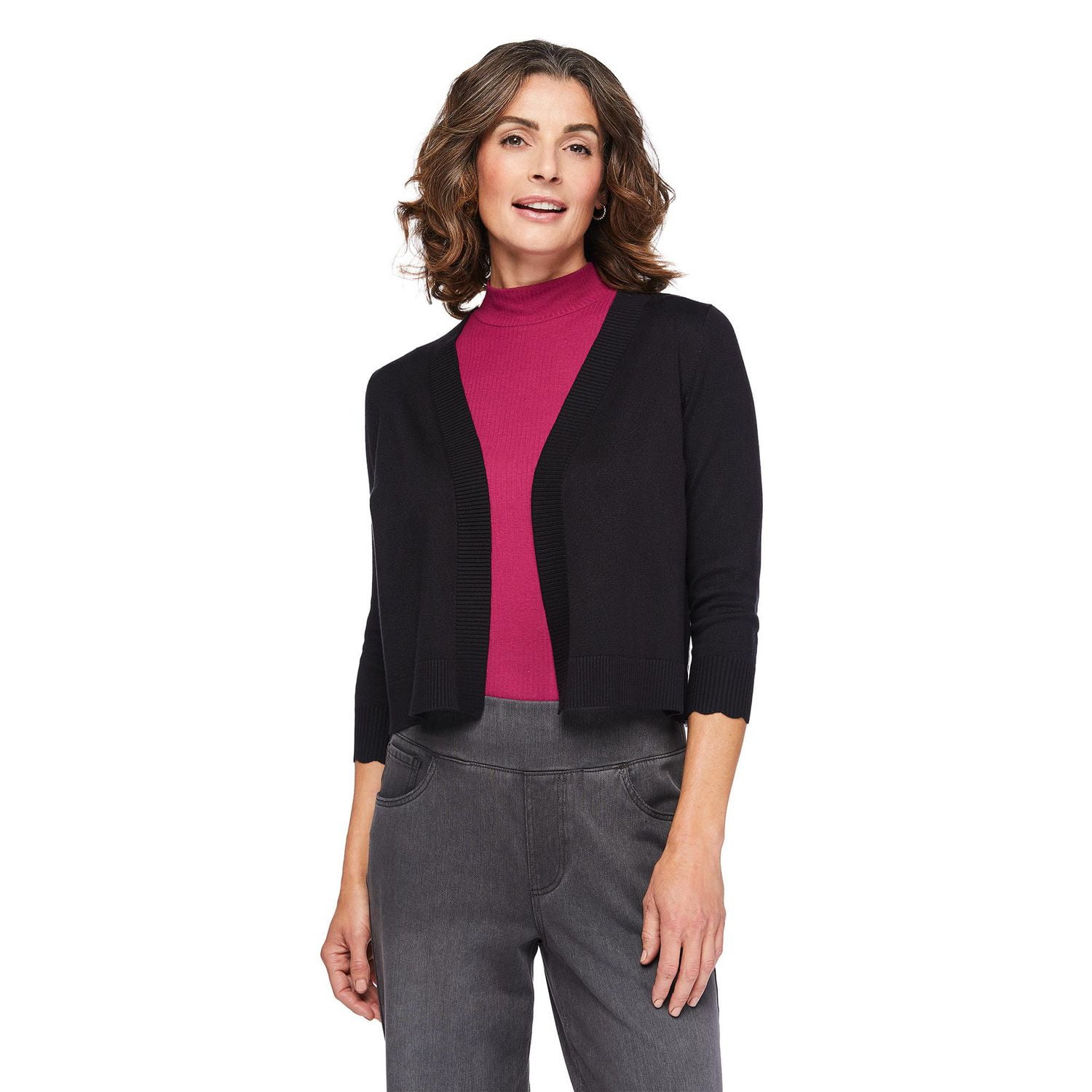 Click here for Iyla Womens 3/4 Sleeve Knit Shrug M prices