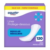 Equate Everyday Pantiliner, 120 Liners, Regular - Walmart.ca