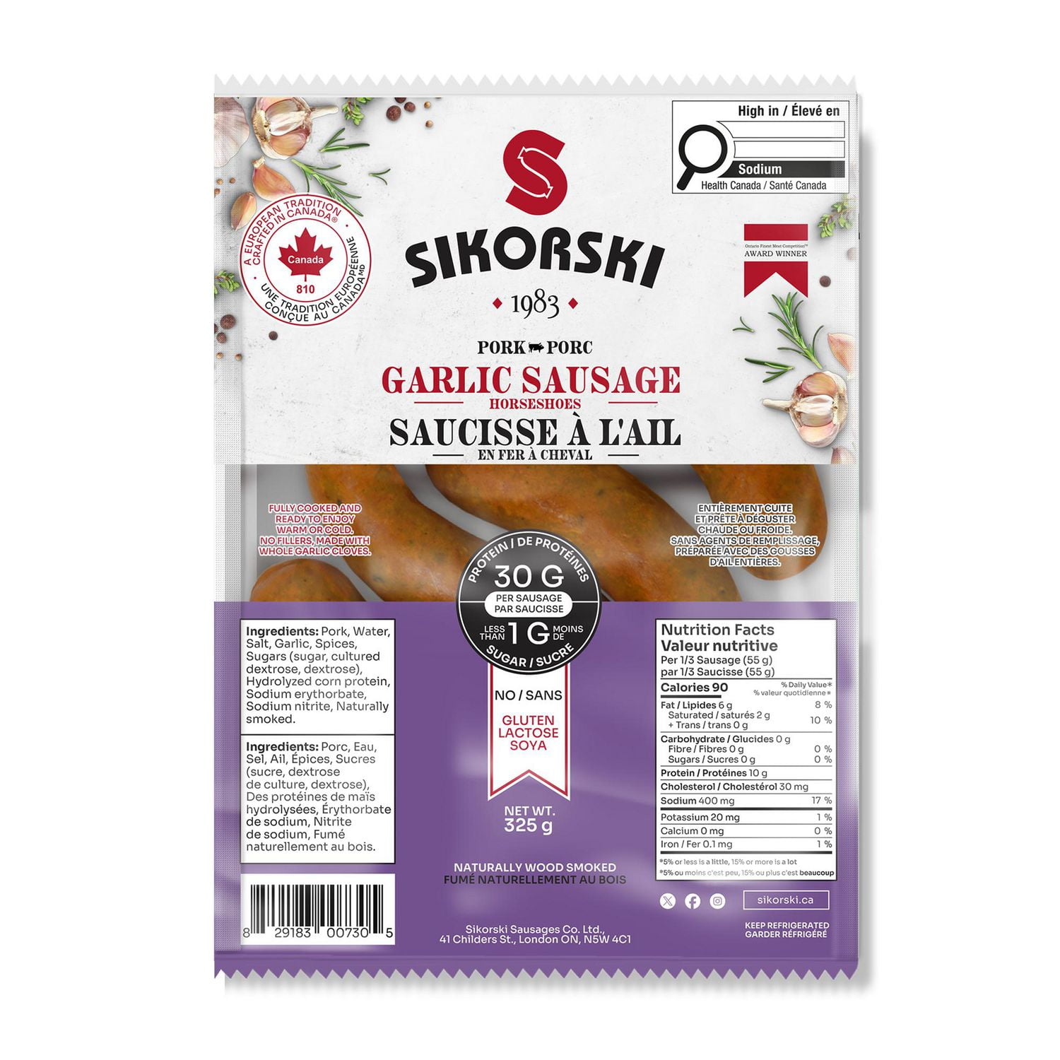 Click here for Sikorski Sausages Sikorski Garlic Sausage Horsesho... prices