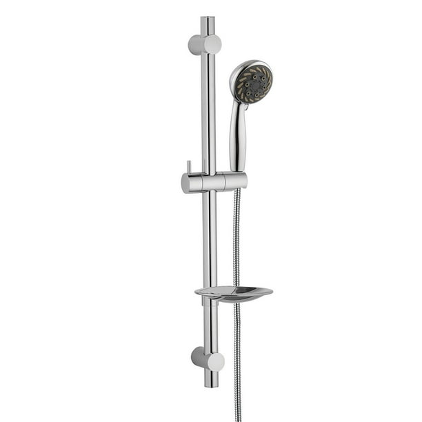 The akuaplus adjustable shower post system with 6 settings hand shower ...