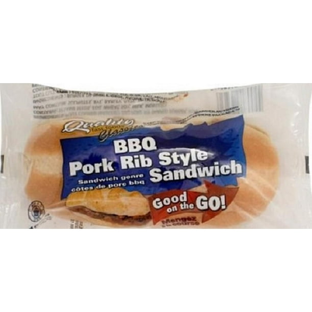 Quality BBQ Pork Rib Sandwich, 190 GR - Walmart.ca