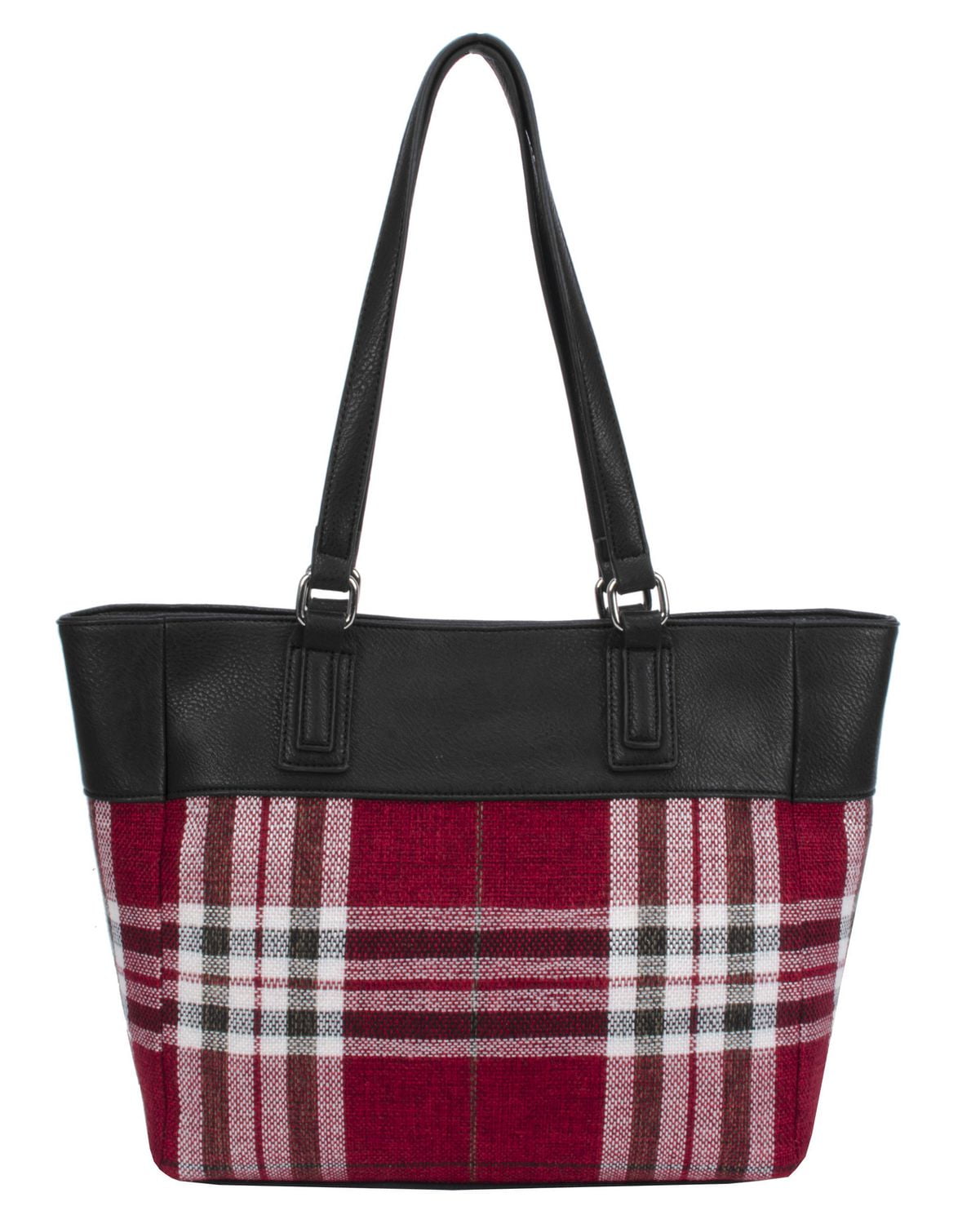 AMF Woven Plaid Front Tote Handbag | Walmart Canada