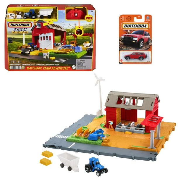 Matchbox Bundle - Action Drivers Farm Adventure Playset with 6 ...
