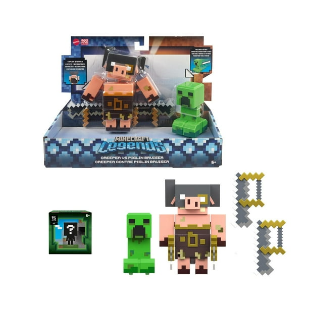 Minecraft Bundle - Minecraft Legends 3.25-inch Fidget Figures 2-Pack ...