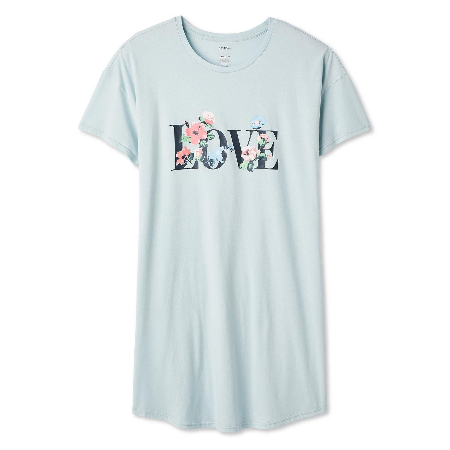 Click here for George Womens Plus Crew-Neck Nightshirt 2x prices