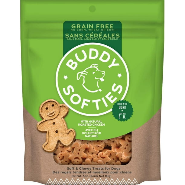Buddy Biscuits Softies Soft & Chewy Grain Free Dog Treats, Roasted ...