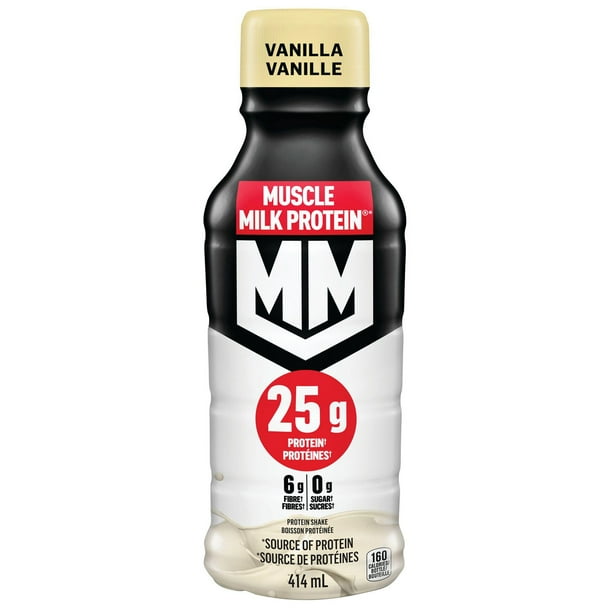 Muscle Milk Protein Vanilla Protein Shake 414mL, 414mL Single Serve ...