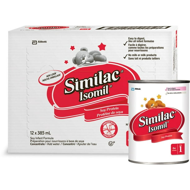 Similac Isomil Step 1, Concentrated Liquid, 385-mL Cans, 12/case ...