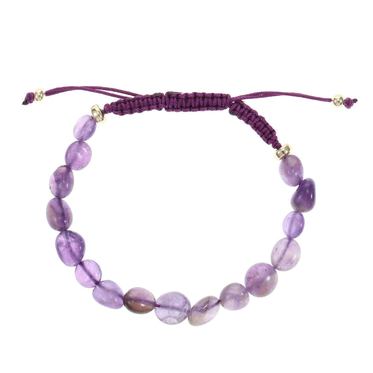 Click here for Luxury Designs Amethyst Bead Bracelet One Size prices