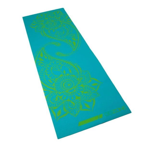 GoZone 4mm Printed PVC Yoga Mat, Teal Combo - Walmart.ca