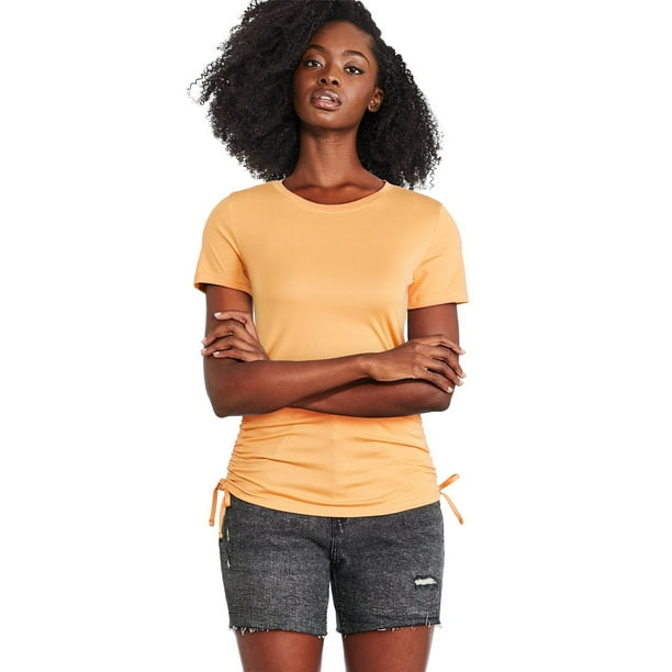 George Women's Side Ruched Tee - Walmart.ca