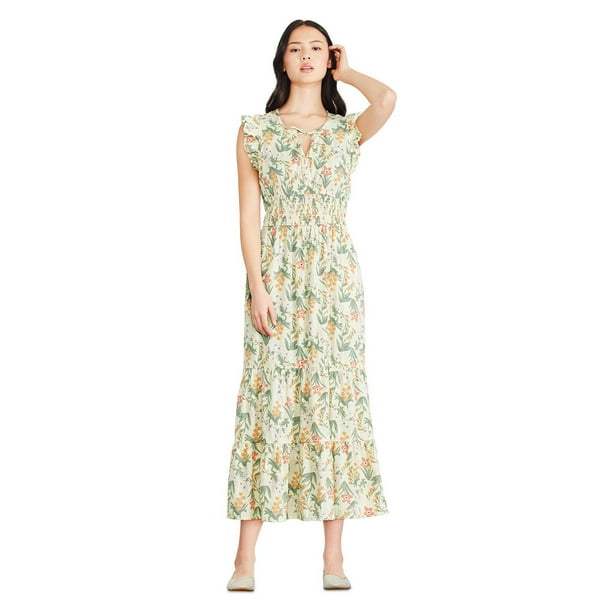George Women's Smocked Midi Dress - Walmart.ca