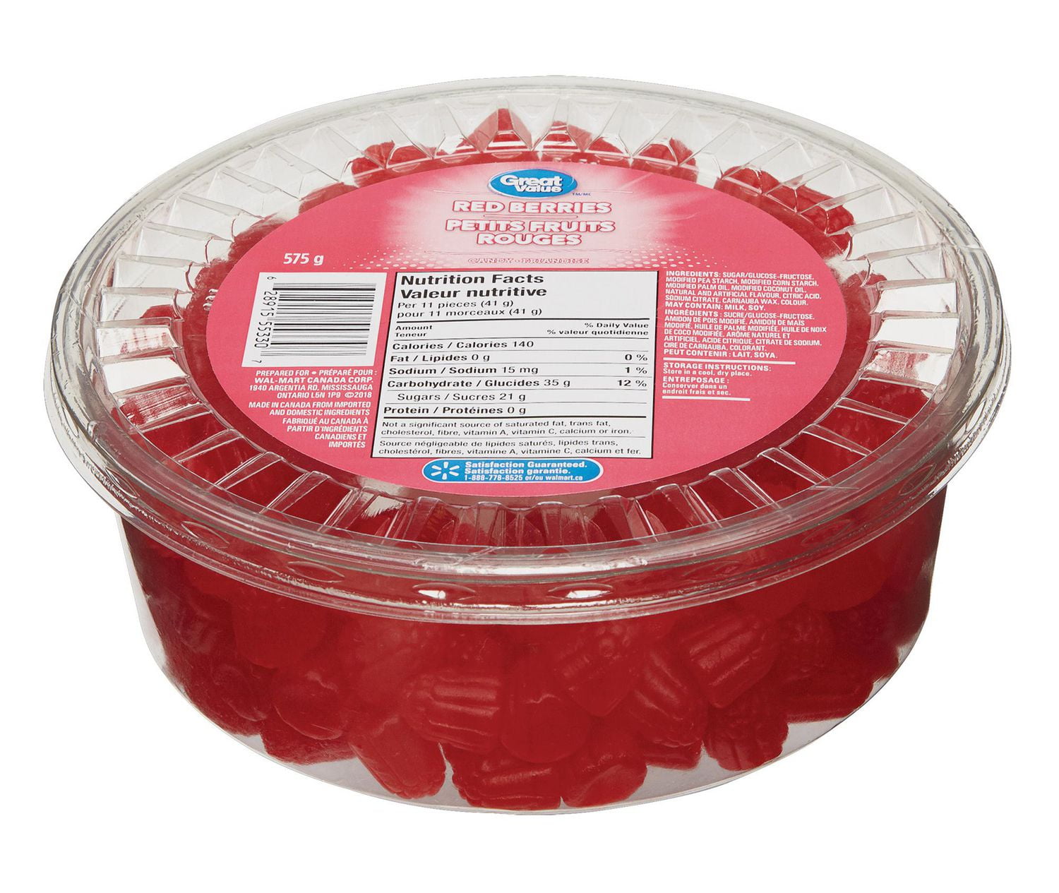 Friandises aux petits fruits rouges Great Value | Walmart Canada
