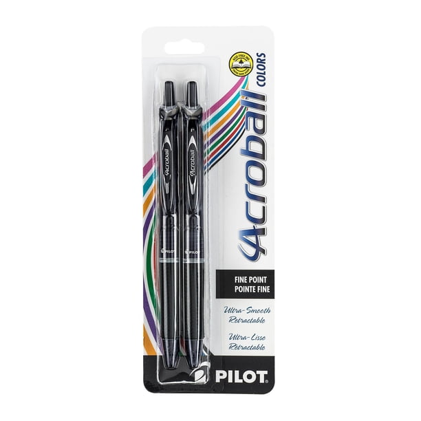 Acroball Retractable Ball Point Pens - Black - Walmart.ca