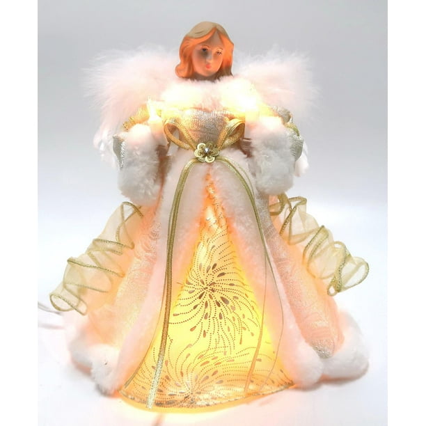 LIGHTED ANGEL TREE TOPPER 10IN., 10IN ANGEL TREE TOPPER - Walmart.ca