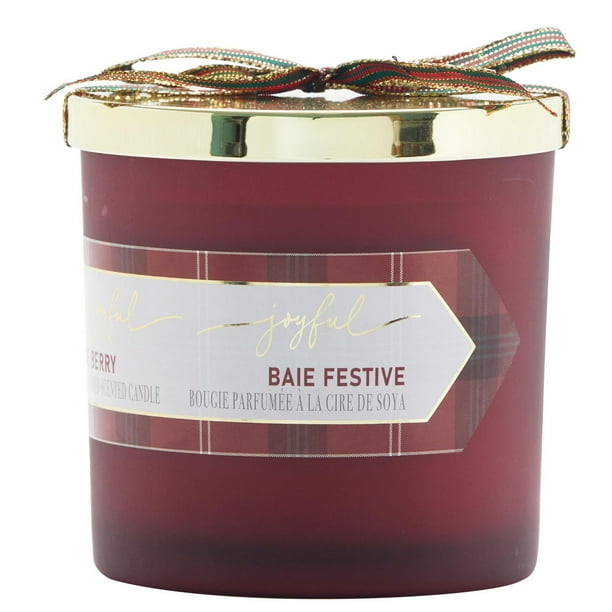 Holiday Jingle Berry 13.5oz Soy Wax Blended Scented Candle - Walmart.ca