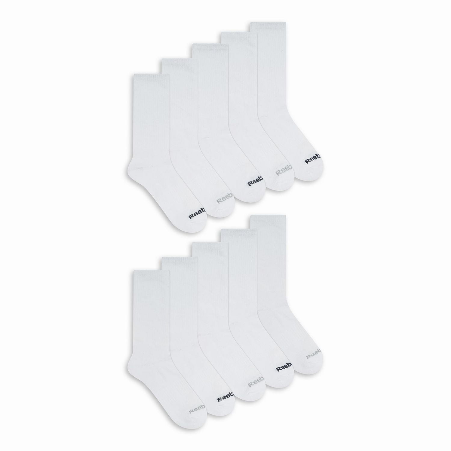 Click here for Reebok 10 Pk  Mens Crew One Size prices