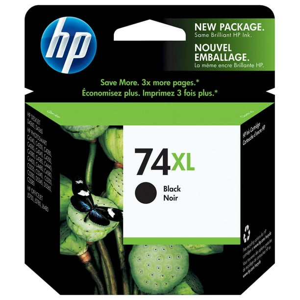 HP 74XL Black High Yield Original Ink Cartridge (CB336WN) - Walmart.ca