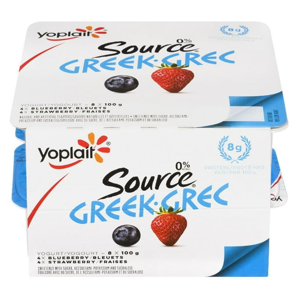 Yoplait Source® Strawberry and Blueberry Greek Yogurt - Walmart.ca