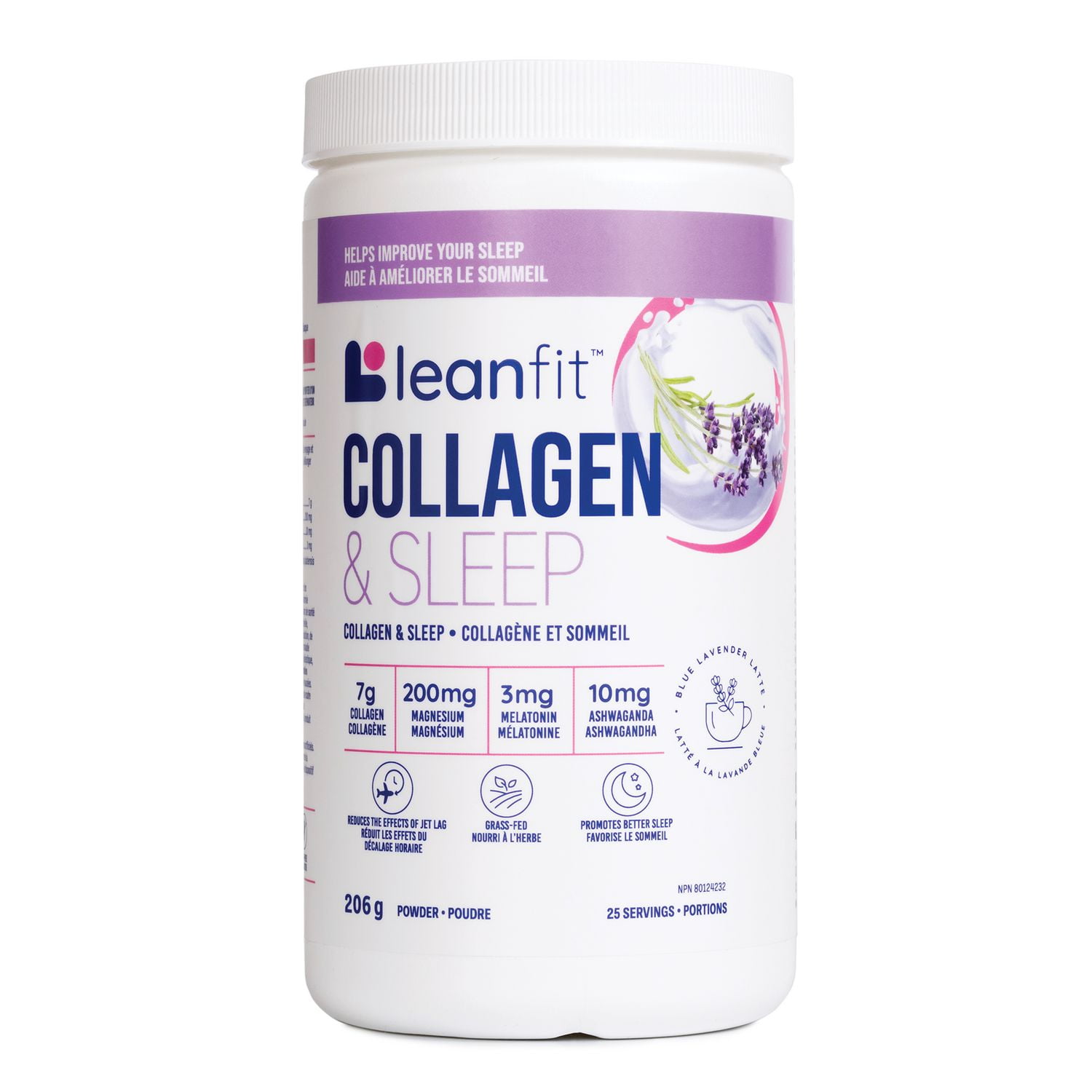 Click here for Leanfit Collagen & Sleep Blue Lavender Latte - 7g... prices