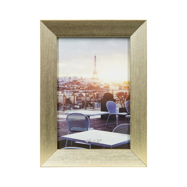 Hometrends Knurl Photo Frame 4x6 Brushed Brass finish - Walmart.ca