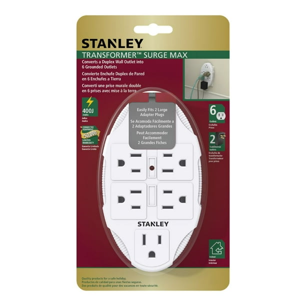 Stanley Transformer Surge Adapter, 6 Outlet Surge Adapter - Walmart.ca