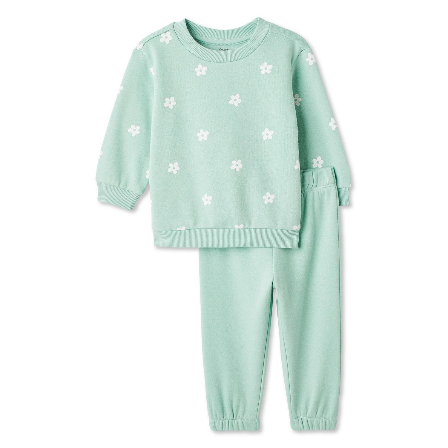 Click here for George Baby Girls Fleece Popover 2-Piece Set 18-24... prices