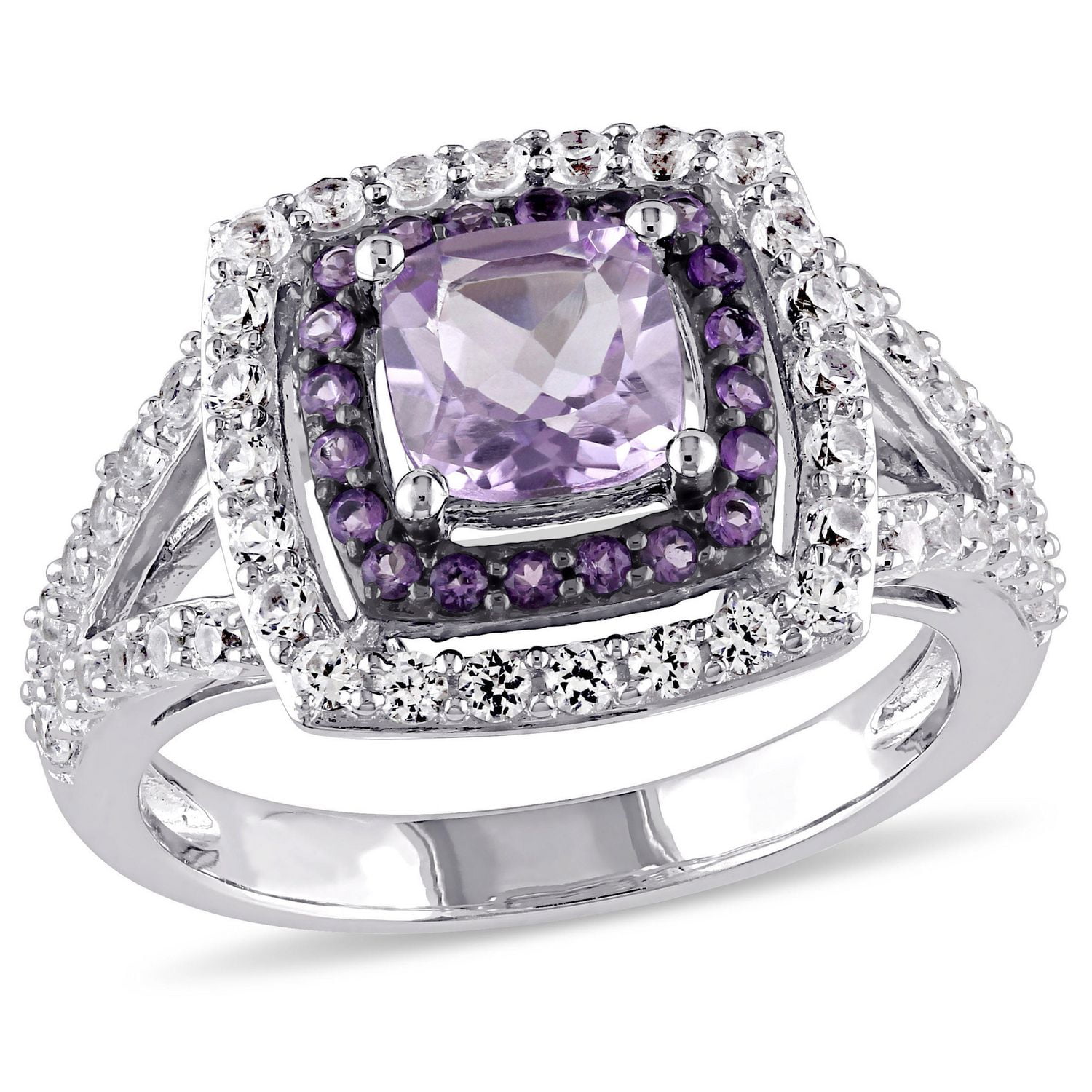 Click here for Tangelo 2 Carat T. G.W. Rose De France  Amethyst A... prices