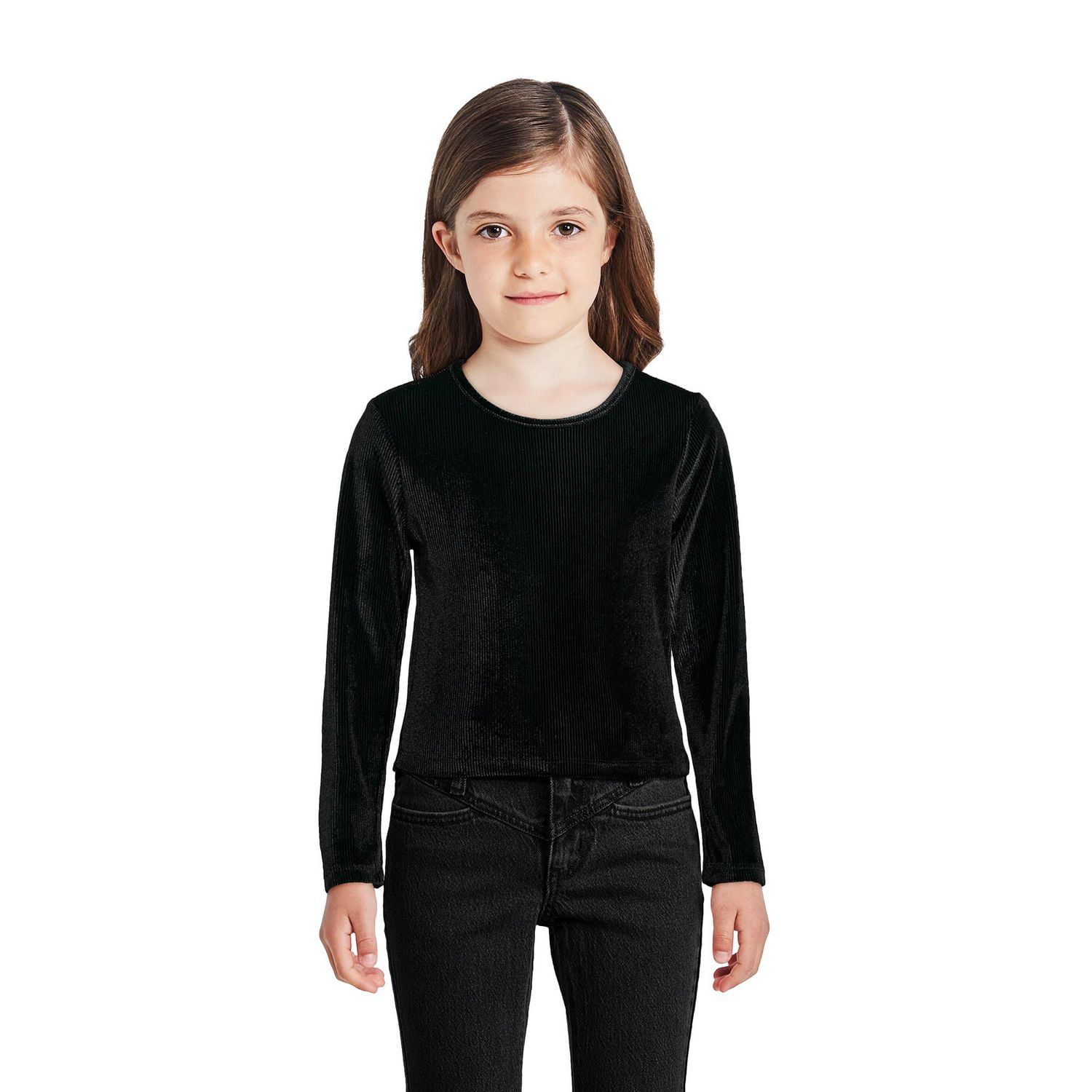 Click here for George Girls Velour Long-Sleeve Top M prices